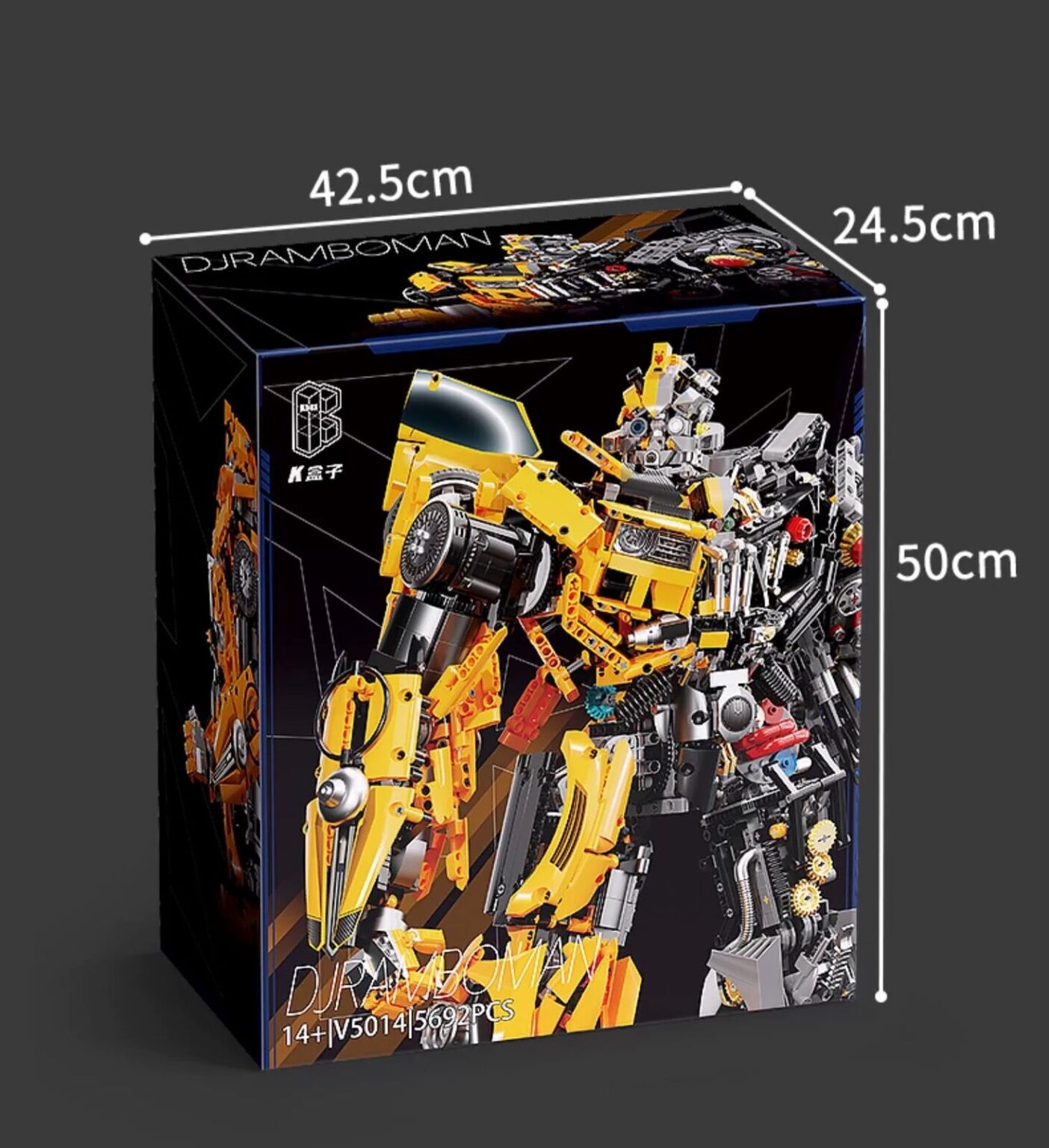 New K-box V5014 Semi-Mechanical Robot Bumble Bee Building Bricks Toy ...